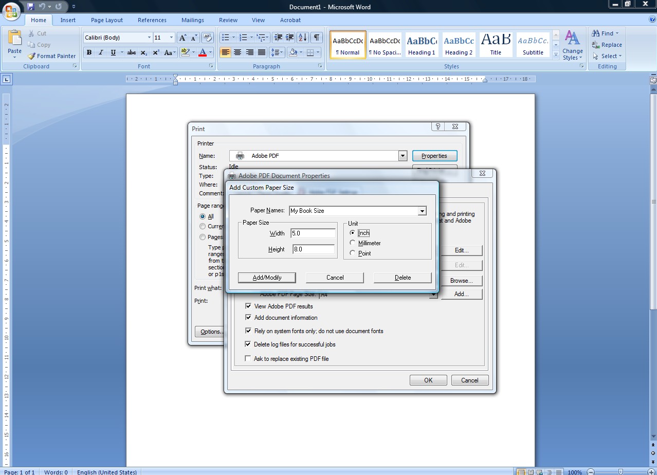 Converting Word Files to PDF